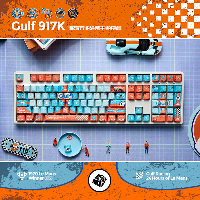 917 Gulf Livery Themed Keycap Set – KEYMOJI STUDIO